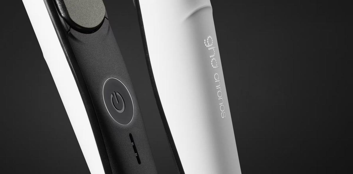 GHD CHRONOS HAIR STRAIGHTENER IN WHITE – Charlie Taylor Salons